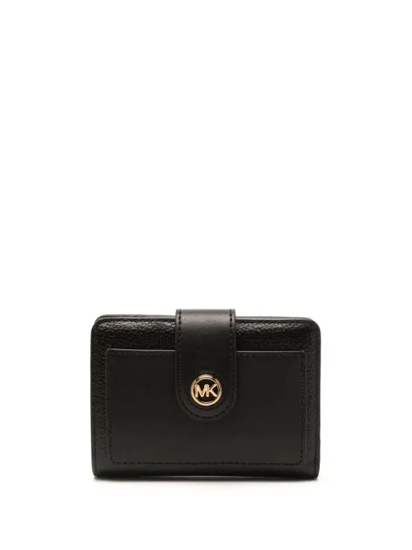 Michael Kors Logo Plaque Leather Purse