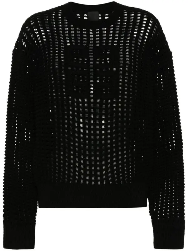 Givenchy 4g Open-knit Jumper - Black