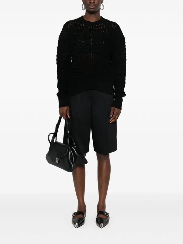 Givenchy 4g Open-knit Jumper - Black