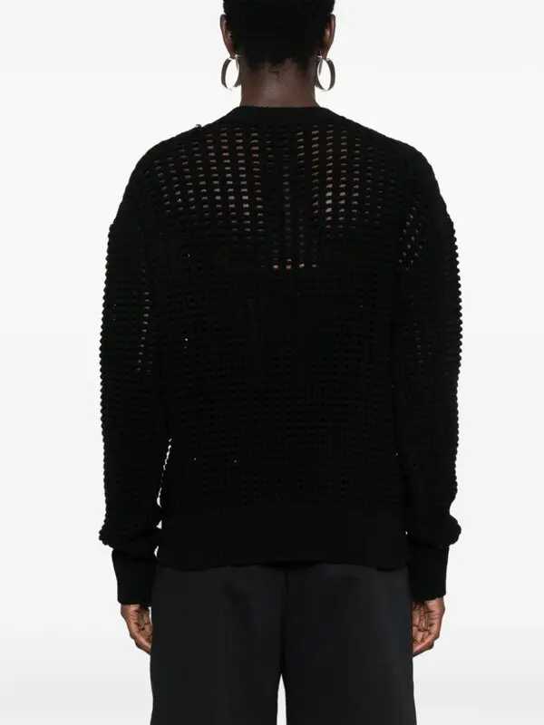 Givenchy 4g Open-knit Jumper - Black