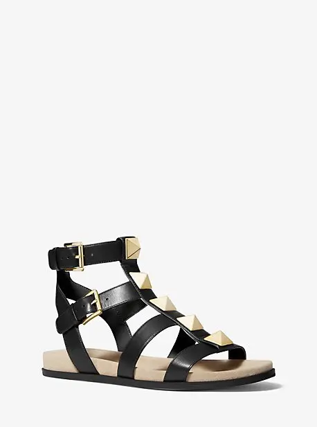 Michael Kors Wren Studded Leather Sandal