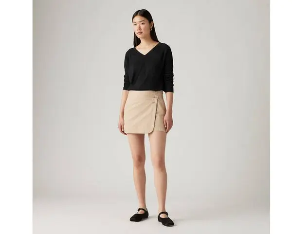 LEVI'S Wrap Mini Skirt - Dusty Safari