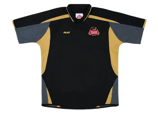 PALACE X Stella Artois Tech Polo Shirt - Black