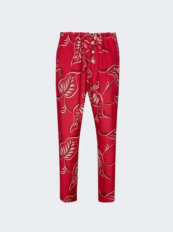 BODE Creeping Begonia Pajama Pants - Red