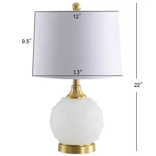 JONATHAN Y Ilsa Dotted Glass/metal Led Table Lamp