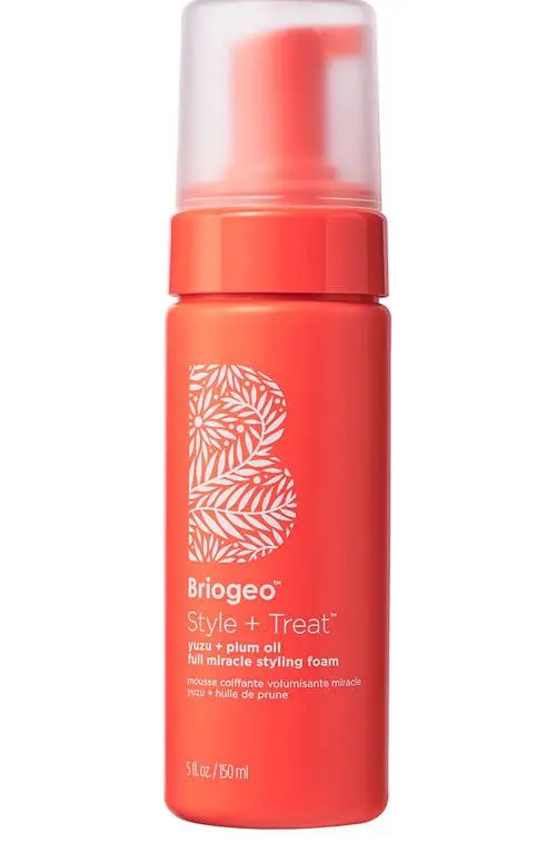 BRIOGEO Style + Treat Yuzu + Plum Oil Hair Styling Texture Foam - No Color