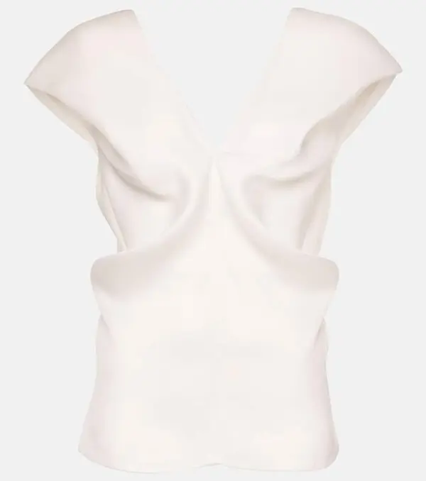 Khaite Ami Silk Top - White