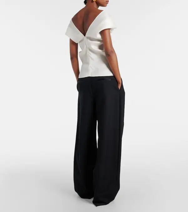 Khaite Ami Silk Top - White