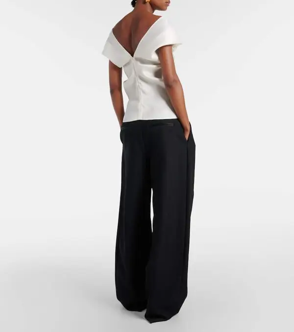 Khaite Ami Silk Top - White