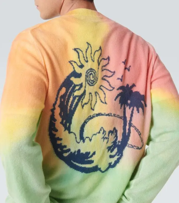 THE ELDER STATESMAN Wave Aura Cashmere Sweater