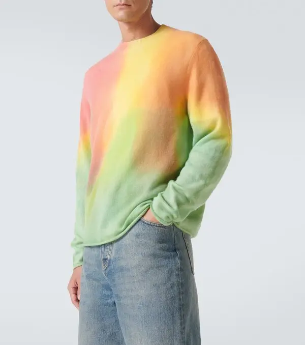 THE ELDER STATESMAN Wave Aura Cashmere Sweater