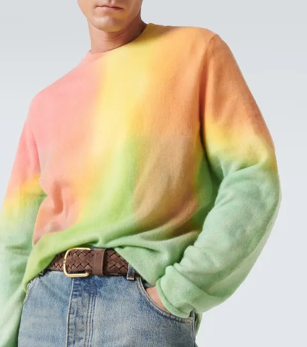 THE ELDER STATESMAN Wave Aura Cashmere Sweater