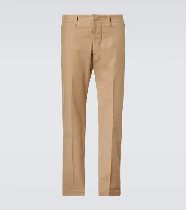 TOM FORD Low-rise Cotton-blend Chinos