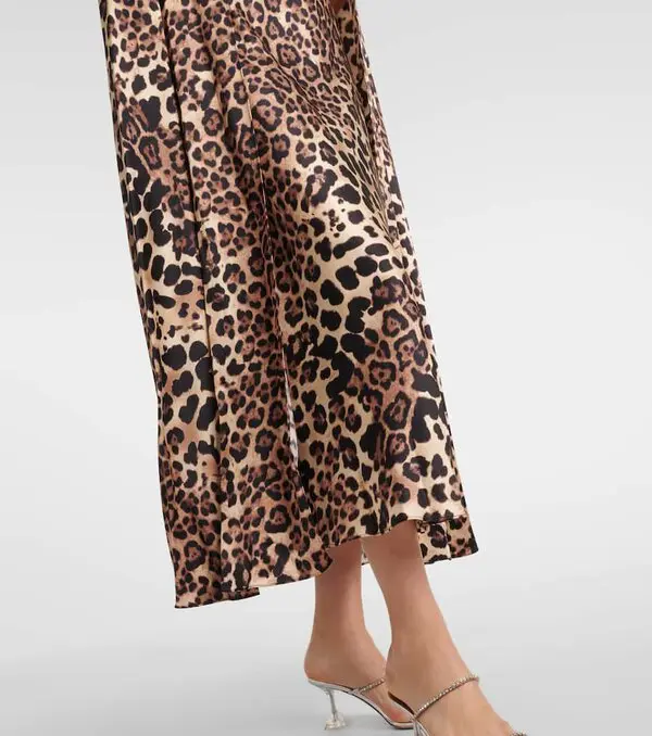 RODARTE Leopard-print Silk Charmeuse Gown