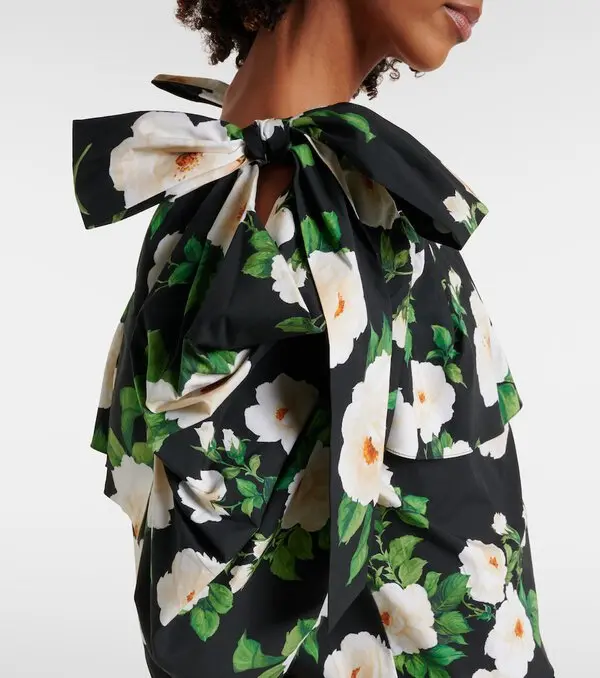 Carolina Herrera Floral Off-shoulder Top