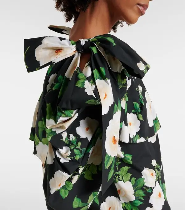 Carolina Herrera Floral Off-shoulder Top
