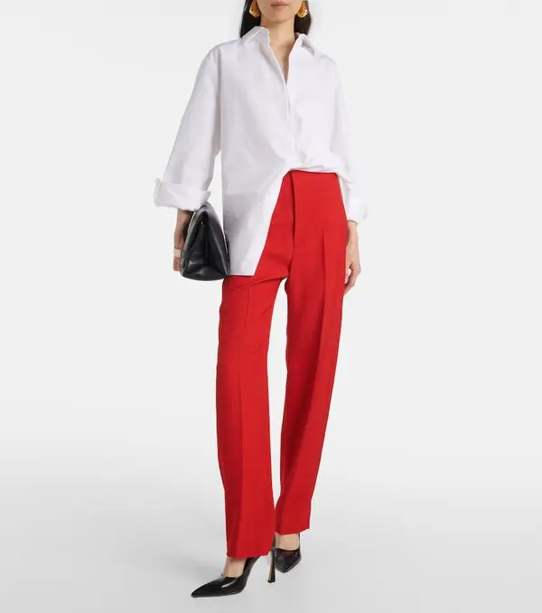 Victoria Beckham Mid-rise Tapered Trousers