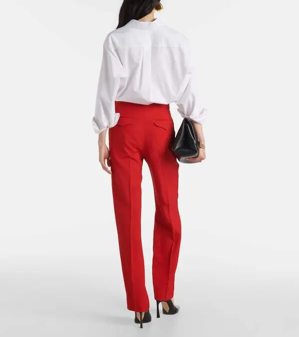 Victoria Beckham Mid-rise Tapered Trousers
