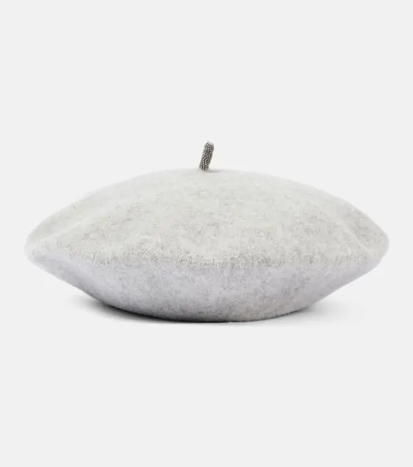 Brunello Cucinelli Wool Beret - Grey