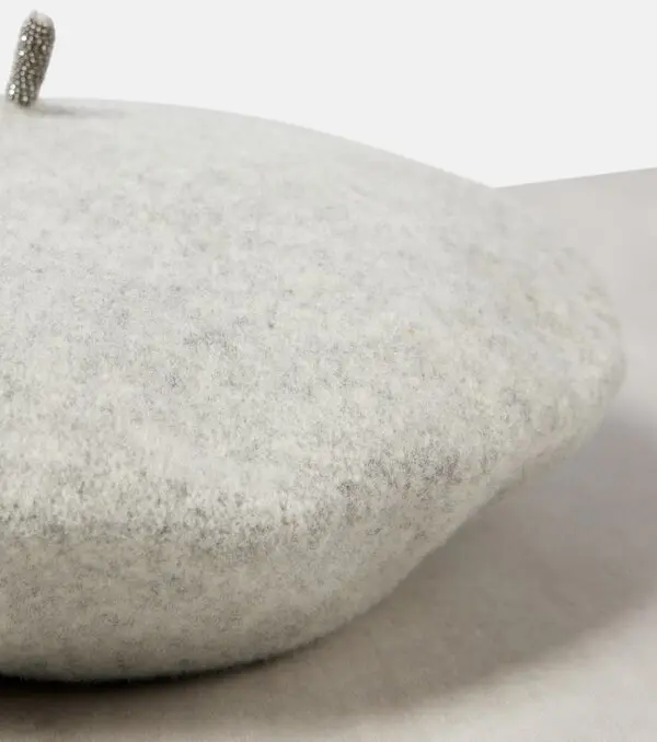 Brunello Cucinelli Wool Beret - Grey