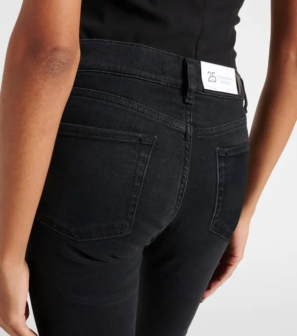 7 For All Mankind Relaxed Skinny Low-rise Jeans