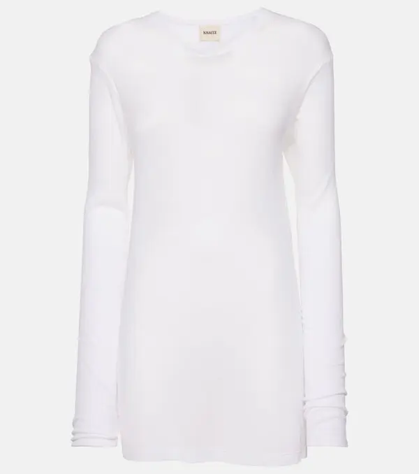 Khaite Morton Ribbed-knit Top