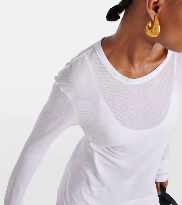 Khaite Morton Ribbed-knit Top
