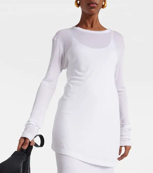 Khaite Morton Ribbed-knit Top
