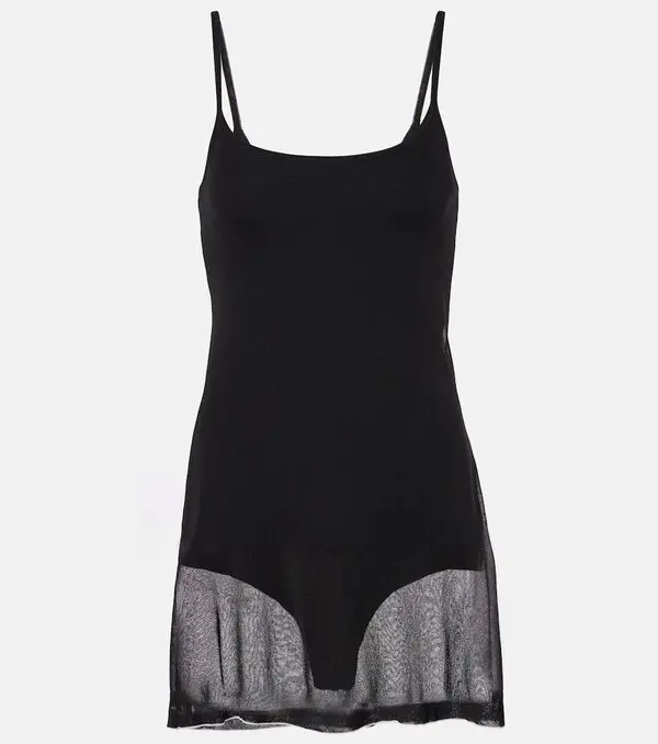 Jacquemus La Robe Maille Roupao Mini Dress - Black