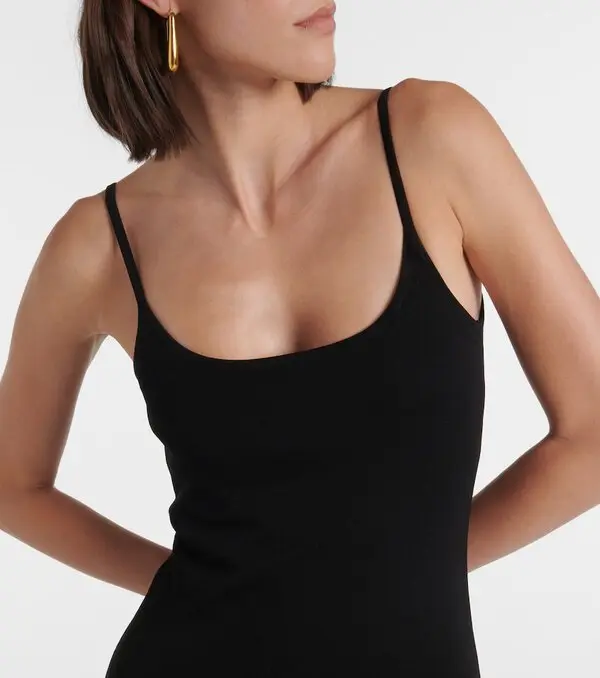Jacquemus La Robe Maille Roupao Mini Dress - Black