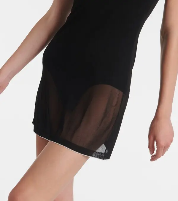 Jacquemus La Robe Maille Roupao Mini Dress - Black