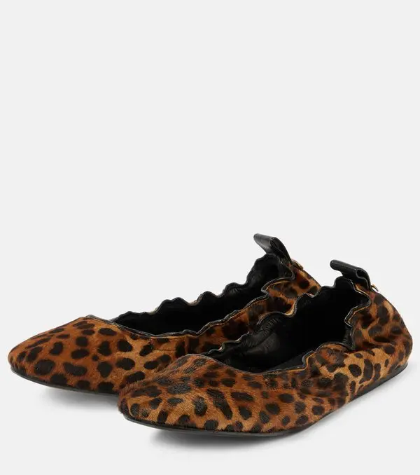 Isabel Marant Étoile Belna Calf Hair Ballet Flats - Beige