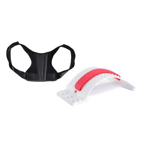 PURSONIC Back Stretcher & Posture Corrector Set - Multicolor