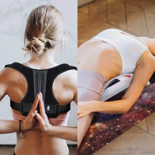 PURSONIC Back Stretcher & Posture Corrector Set - Multicolor