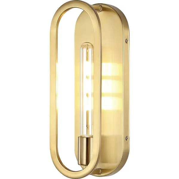 JONATHAN Y Emilia 1-light Modern Bohemian Iron Led Sconce - Brass Gold