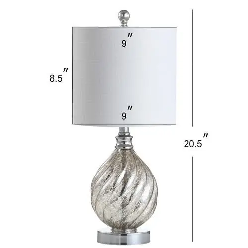 JONATHAN Y Lawrence Glass/metal Led Table Lamp
