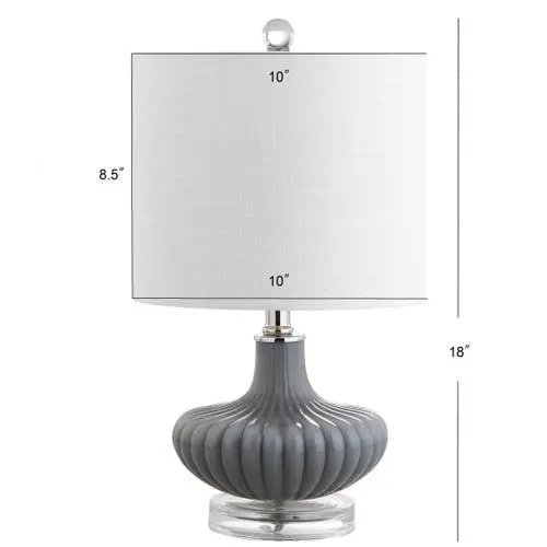 JONATHAN Y Kamille Glass And Lucite Led Table Lamp