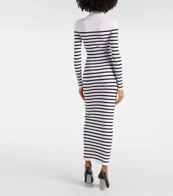JEAN PAUL GAULTIER Striped Maxi Dress