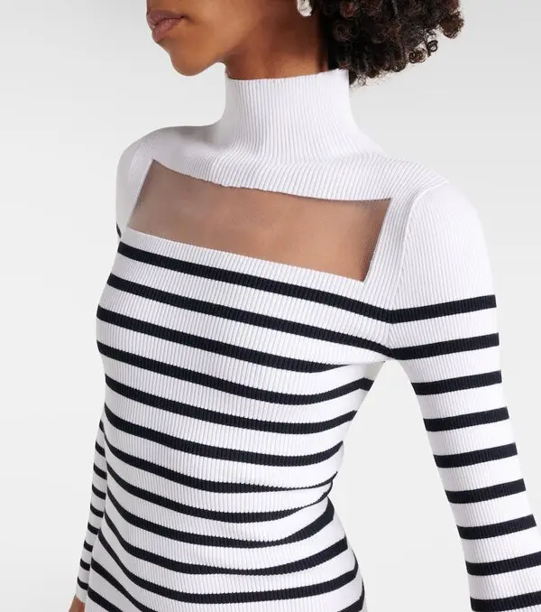 JEAN PAUL GAULTIER Striped Maxi Dress