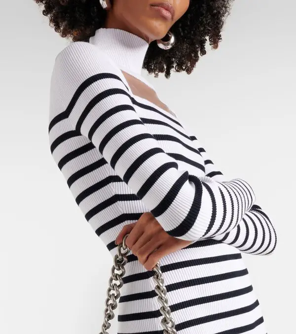 JEAN PAUL GAULTIER Striped Maxi Dress