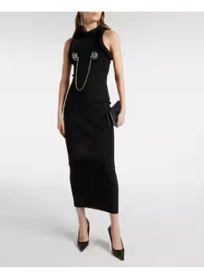 JEAN PAUL GAULTIER 3d Embellished Maxi Dress