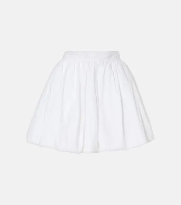 PATOU Cotton Miniskirt - White