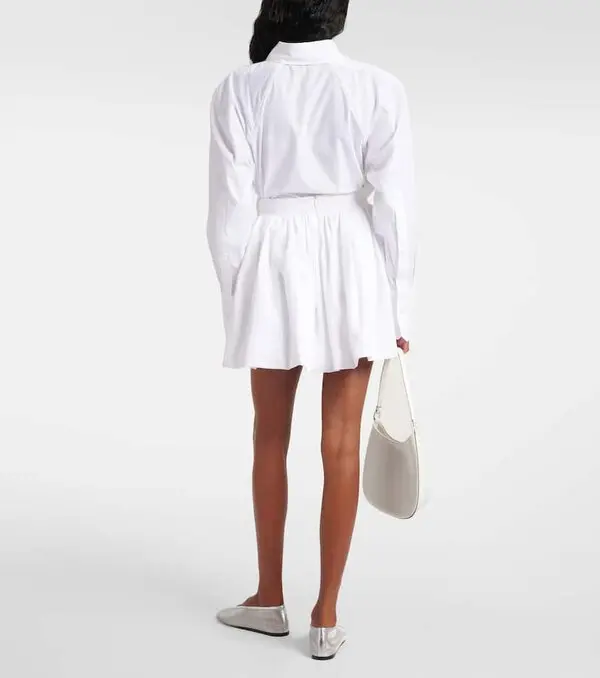 PATOU Cotton Miniskirt - White