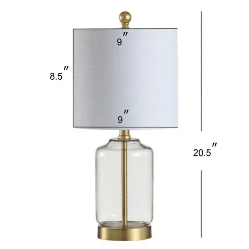 JONATHAN Y Duncan Glass/metal Led Table Lamp