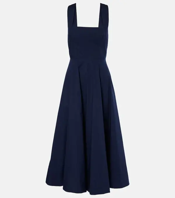 Staud Teresa Poplin Midi Dress