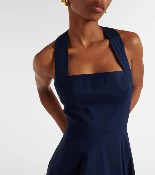 Staud Teresa Poplin Midi Dress
