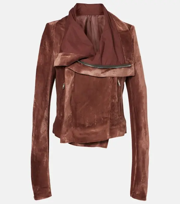 Rick Owens Velvet Jacket - Brown