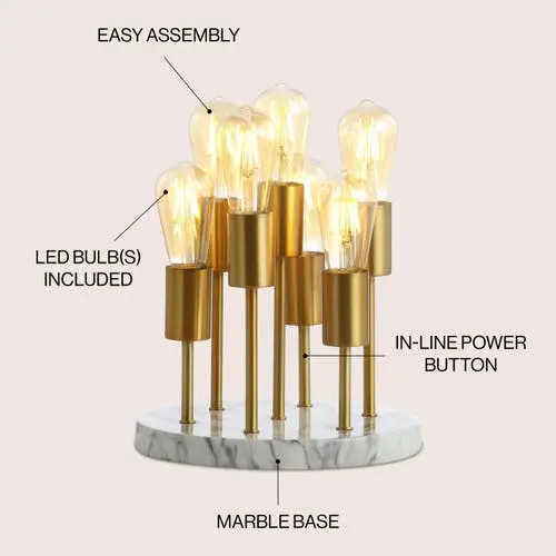 JONATHAN Y Pleiades Modern Metal/resin Led Accent Lamp