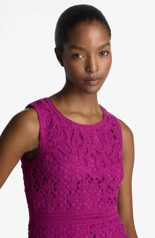 St. John Cornely Engineered Lace Gown