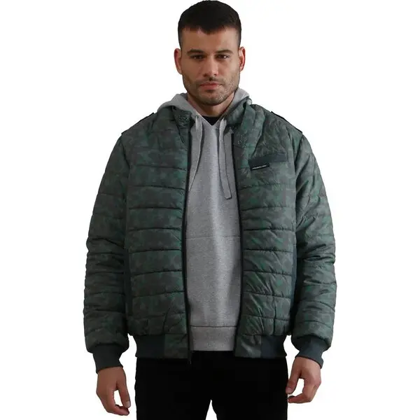 MEMBERS ONLY Soho Quilted Jacket - Olive Camo